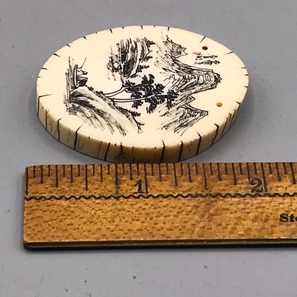 Jewelry | Vintage Carved Bone Pendant Bovine Made In Japan | Poshmark